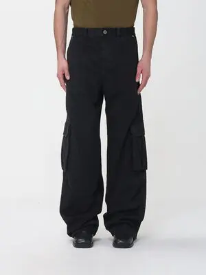 Loewe Cotton Cargo Trousers - Black