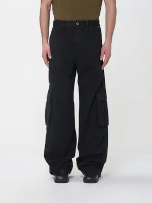 Loewe Cotton Cargo Trousers - Black