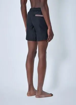 Moncler Elasticated Swim Shorts - Black