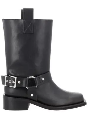 GANNI Biker Boots - Black