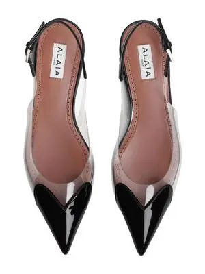 Alaïa Le Cœur Flat Slingbacks