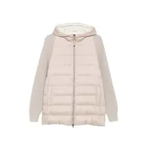Brunello Cucinelli Neutrals Jackets Puffer Jackets - Cream