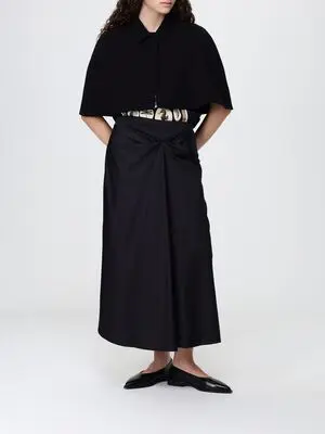 Max Mara Cropped Single-breasted Cape In Cady