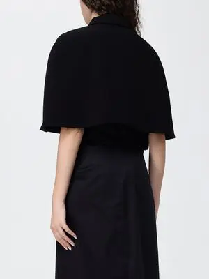 Max Mara Cropped Single-breasted Cape In Cady