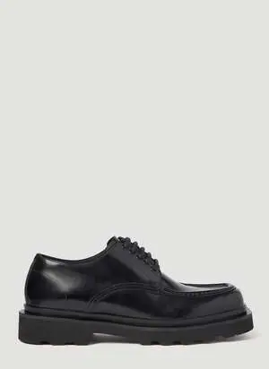 Dolce & Gabbana Brushed Leather Derby Shoes - Black