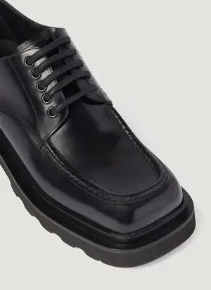 Dolce & Gabbana Brushed Leather Derby Shoes