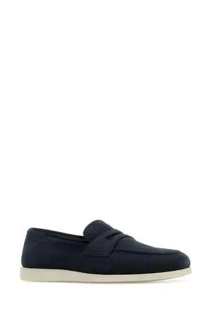 Church's Navy Suede Loafers
