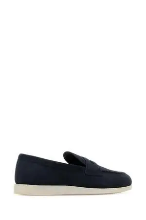 Church's Navy Suede Loafers