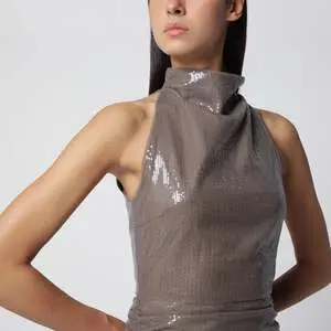 ROTATE BY BIRGER CHRISTENSEN Long Dress With Micro-sequins