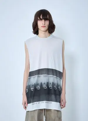 Rick Owens Sleeveless Graphic Top - Gray