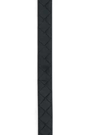 Bottega Veneta Leather Watch Belt - Black