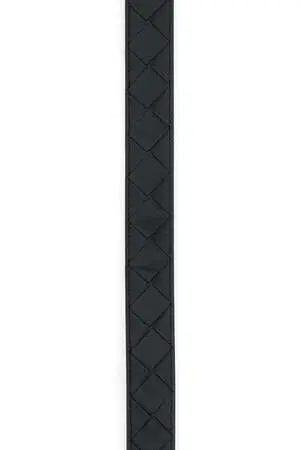 Bottega Veneta Leather Watch Belt - Black