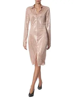 Bottega Veneta Sequin Shirt Dress
