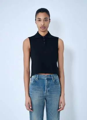 Saint Laurent Cassandre Polo Shirt - Black