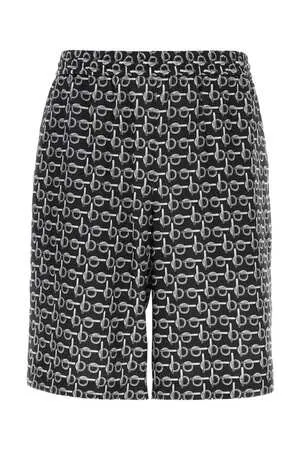 Burberry Printed Silk Bermuda Shorts - Multicolor