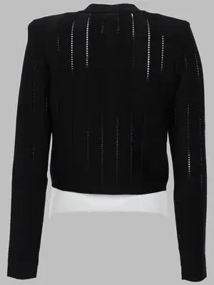 Balmain Cardigan Corto In Maglia