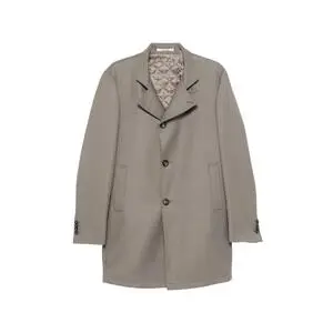 Tagliatore Grey Coats Single Breasted Coats