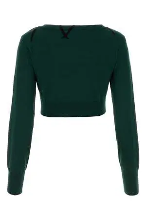 Burberry Cotton Argyle Sweater - Green