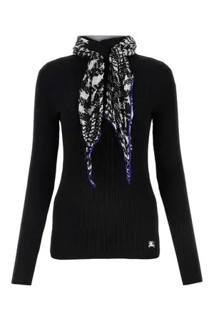 Burberry Viscose Blend Sweater - Black
