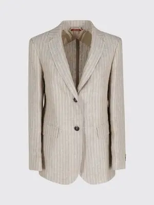 Max Mara Pinstripe Single Breasted Blazer - Multicolor