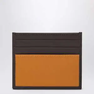 Prada Speedrock Cardholder In Re-nylon And Amber Leather