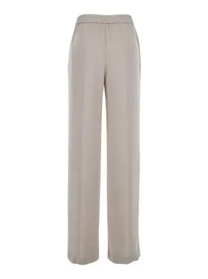 Herno Elastic Waist Tech Fabric Pants - Cream