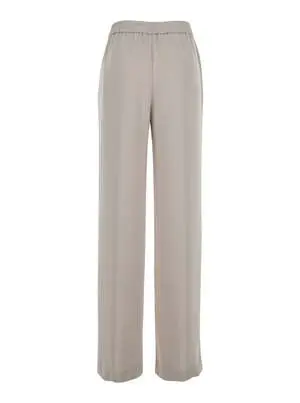 Herno Elastic Waist Tech Fabric Pants - Cream