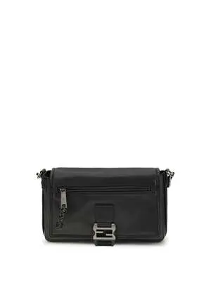 Fendi Flux Messenger Shoulder Bag - Black