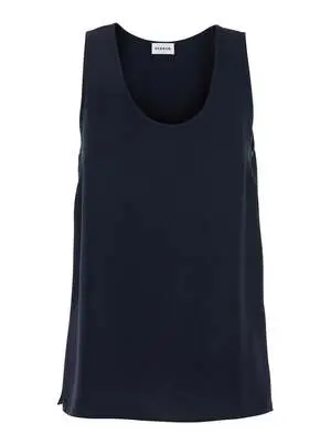 P.a.r.o.s.h Blue Sleeveless Top With Round Neck In Fabric For - Multicolor