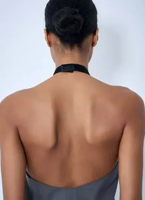 Max Mara Double-breasted Halter Neck Top