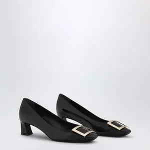 ROGER VIVIER Patent Leather Trompette Pumps - Black