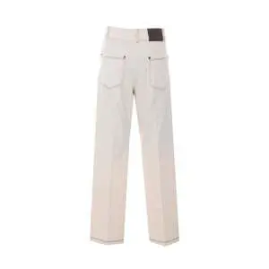 Max Mara Straight-leg Denim Pants - White