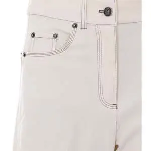 Max Mara Straight-leg Denim Pants - White