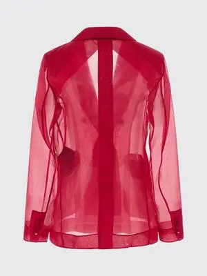 Max Mara Double Breasted Wool Blazer - Pink