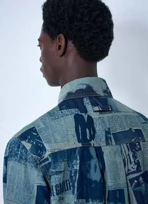 JEAN PAUL GAULTIER Printed Cotton Poplin Shirt