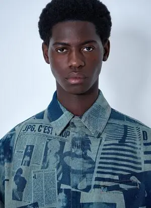 JEAN PAUL GAULTIER Printed Cotton Poplin Shirt