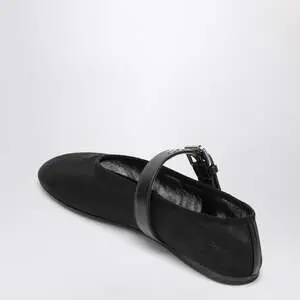 Miu Miu Fabric Ballet Flats With Buckle