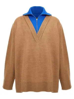 JIL SANDER Half Zip Sweater - Multicolor