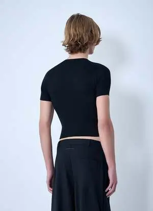 RIER Ribbed Knit Cropped Top