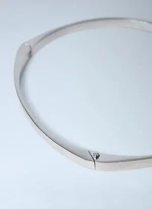 TOTEME Signature Metal Collar Necklace - Silver