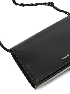 JIL SANDER Tangle Leather Wallet On Chain