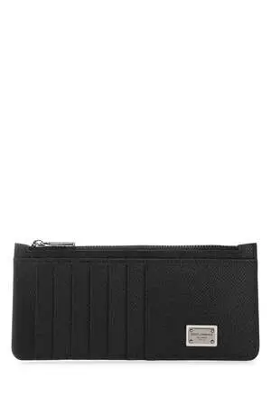 Dolce & Gabbana Leather Card Holder - Black