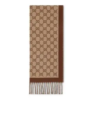Gucci Gg Wool Scarf - Multicolor