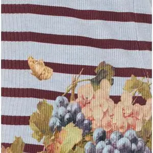 JEAN PAUL GAULTIER Mariniere Grape Printed Tank Top