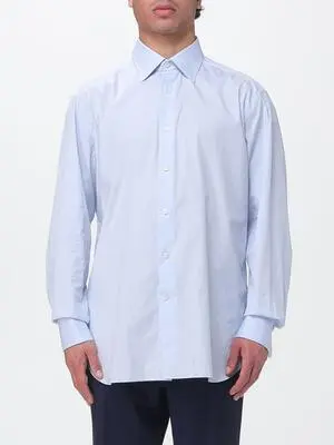 Zegna Classic Stretch Poplin Shirt - Blue