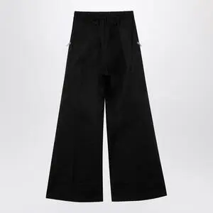 Rick Owens Cotton Canvas Flared Trousers
