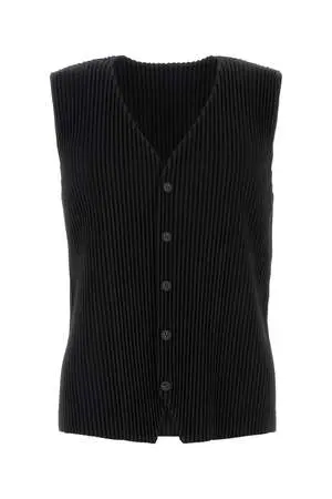 Issey Miyake Polyester Vest - Black