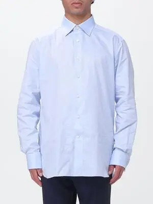 Zegna Cotton Poplin Classic Shirt - Blue