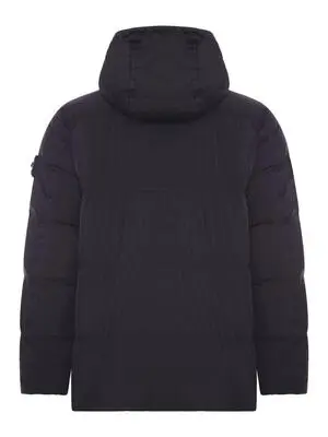 Stone Island Hooded Down Jacket - Black