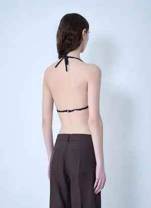 Rick Owens Leather Triangle Bikini Top